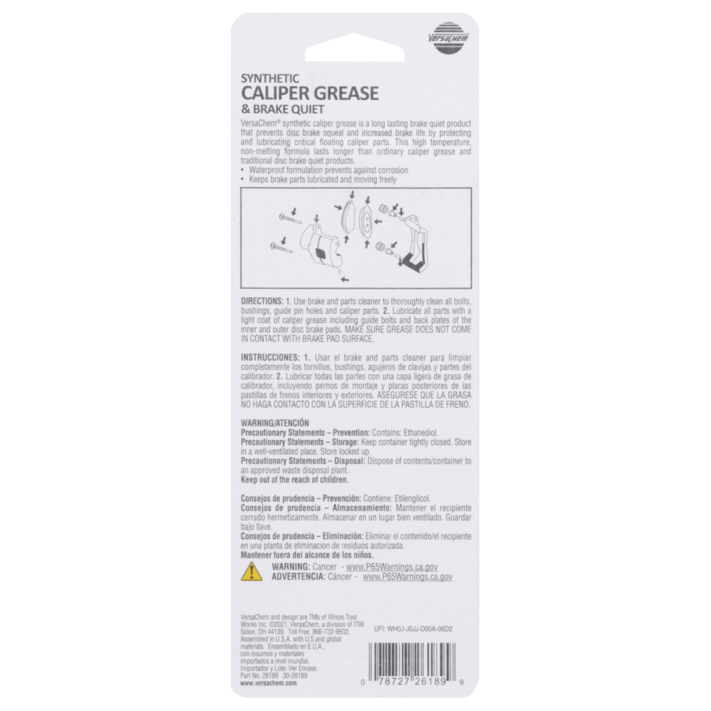 Synthetic Caliper Grease & Brake Quiet • Versachem®